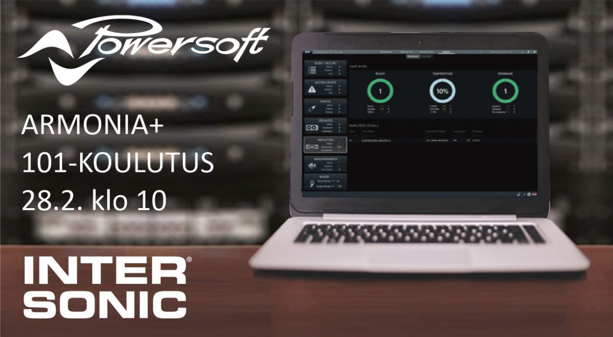 Powersoft Armonia+ 101-koulutus 28.2. klo 10